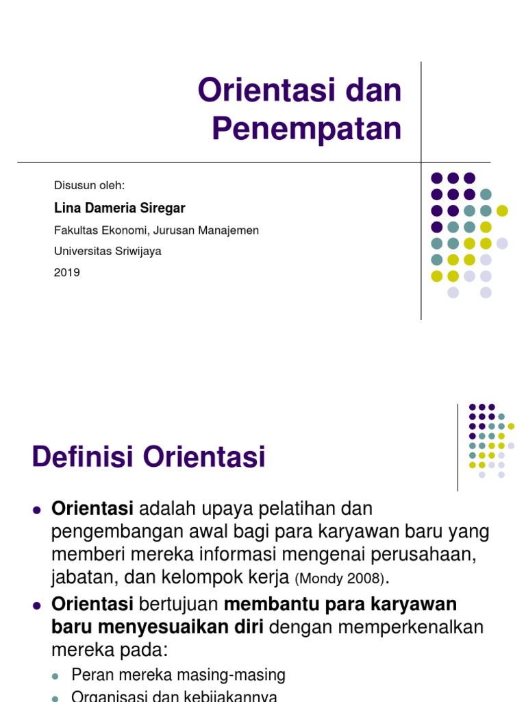 ORIENTASI | PDF