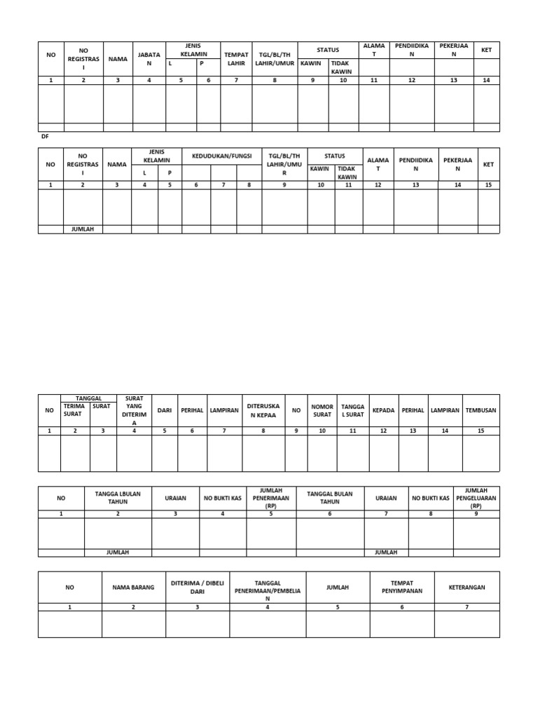 Contoh Pengisian Buku Kegiatan PKK | PDF
