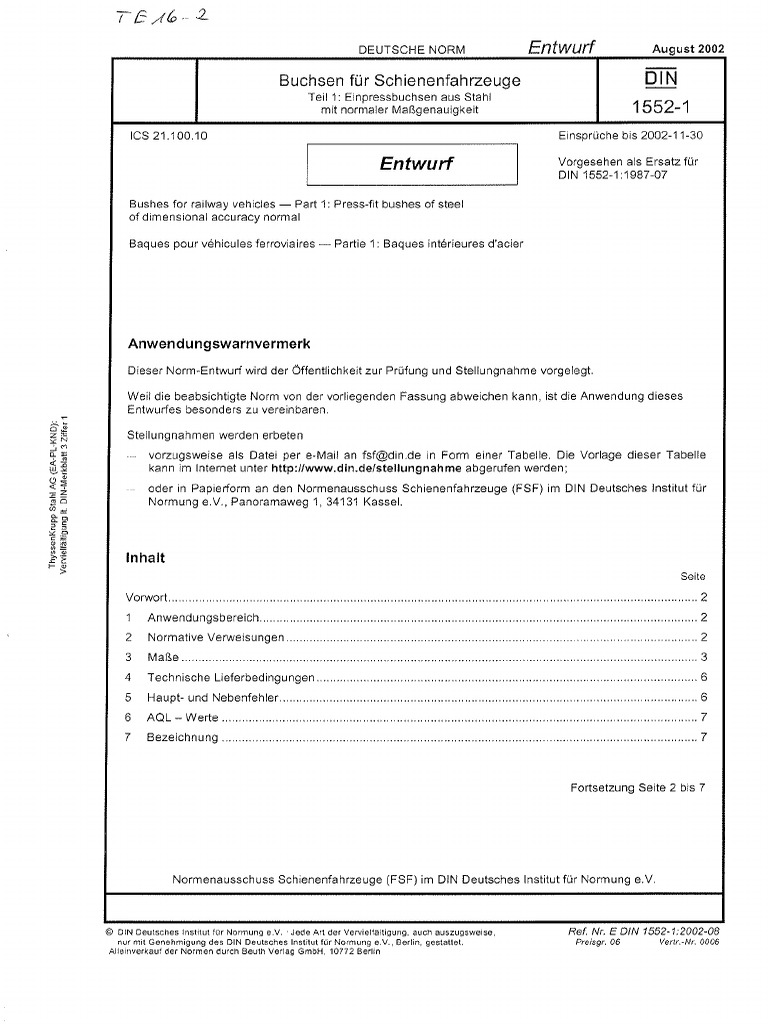 1552-1 Din | PDF
