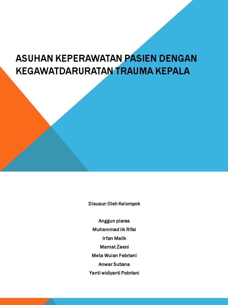 KGD PPT Trauma Kepala B KLP 4 | PDF