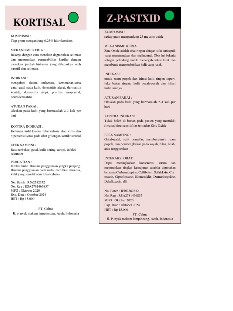 Etiket Dan Brosur Salep Pasta-Dikonversi | PDF