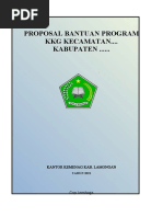Contoh Program Kerja KKG Mi | PDF
