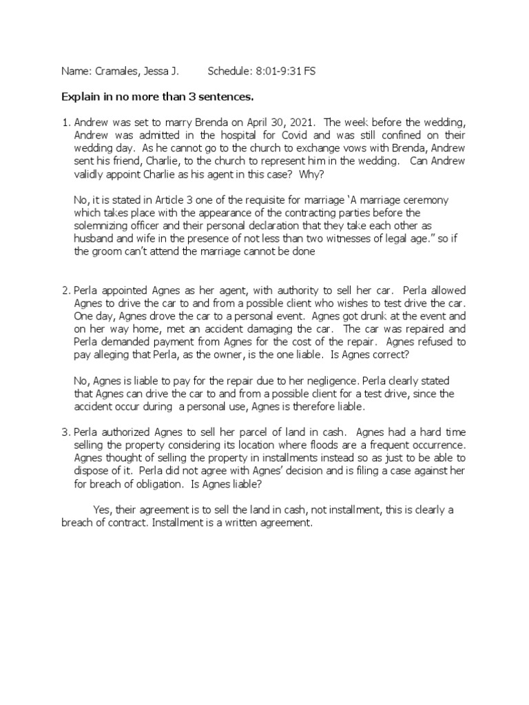 Agency Assignment | PDF