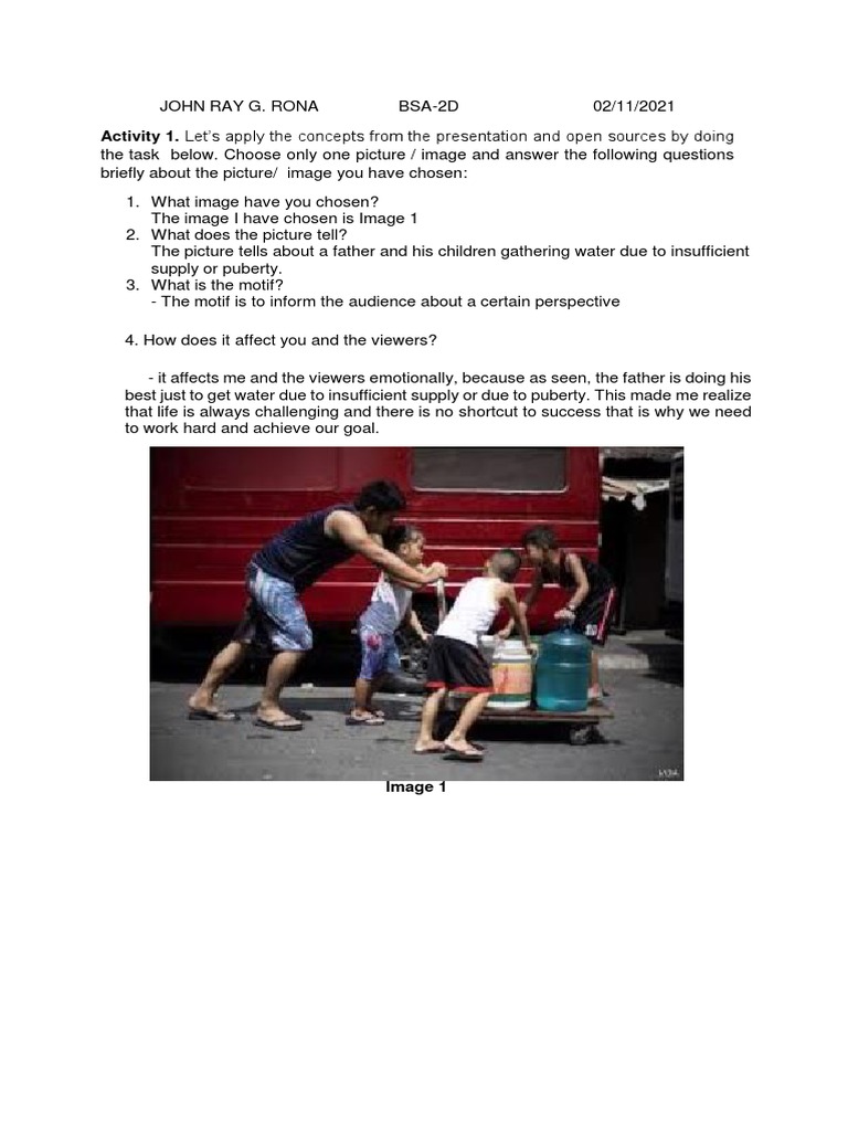 RONA - ACTIVITY 1, 2, and 3. | PDF | Advertising | Nonverbal Communication