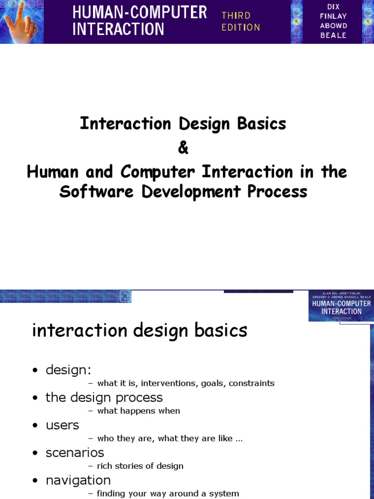 Interaction Design Basics HCI in The Software Development Process | PDF ...