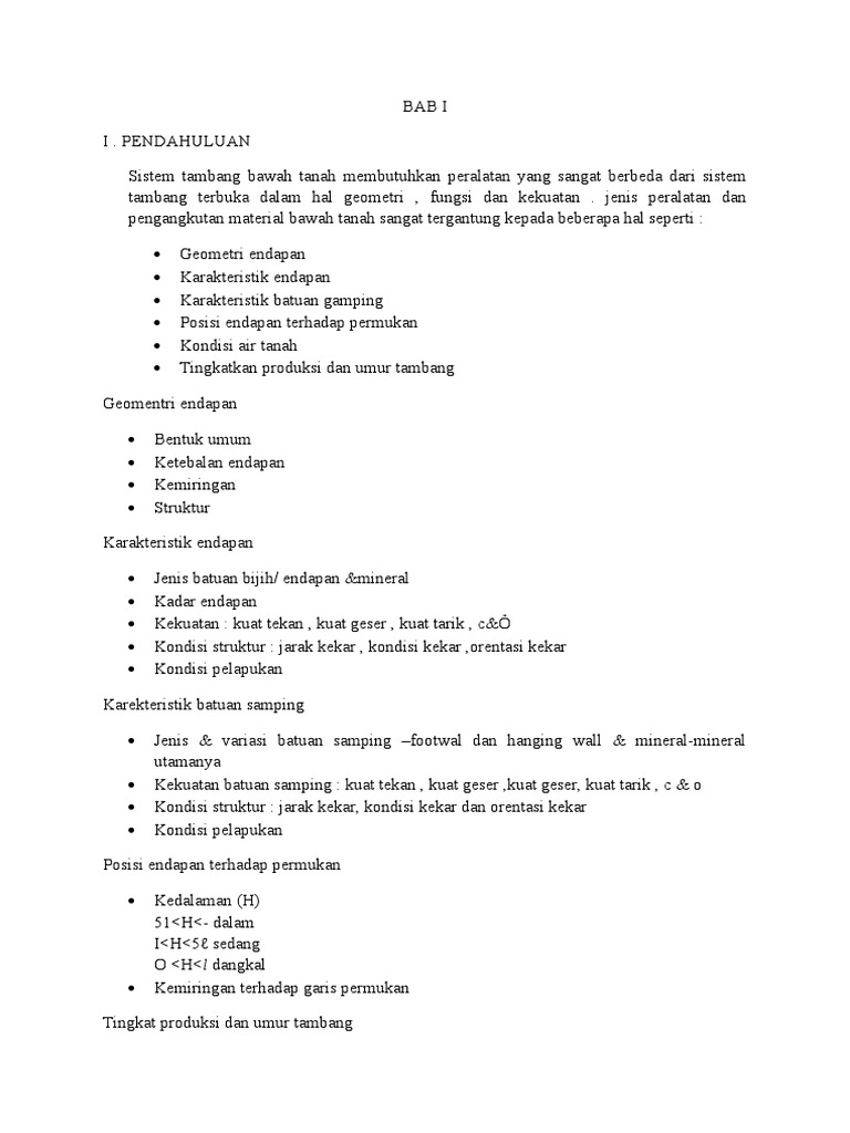 Tugas Meringkas Peralatan Tambang | PDF