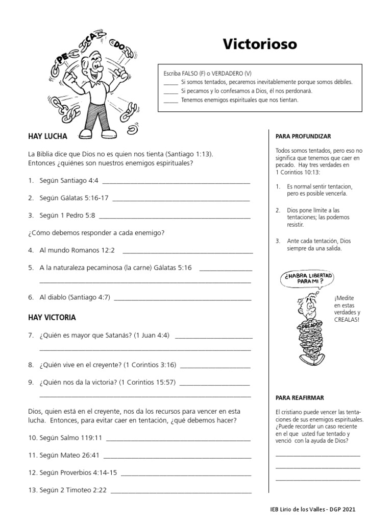 DGP - Pasos Esenciales de la vida Cristiana 1 - La Nueva Vida en Cristo - Lección 4 - Victorioso ...