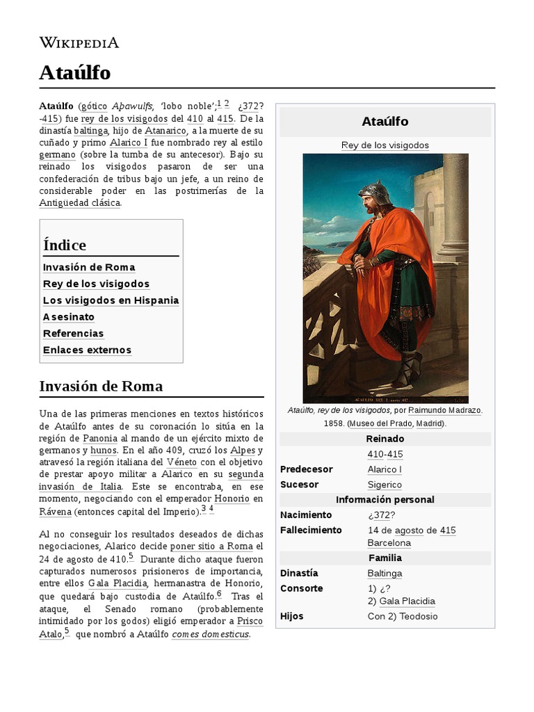Ataúlfo | PDF | Europa antigua | imperio Romano