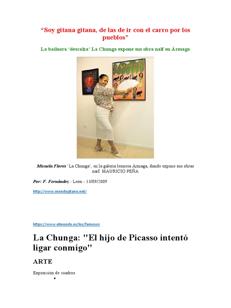 Bibliografia La Chunga | PDF | Arte