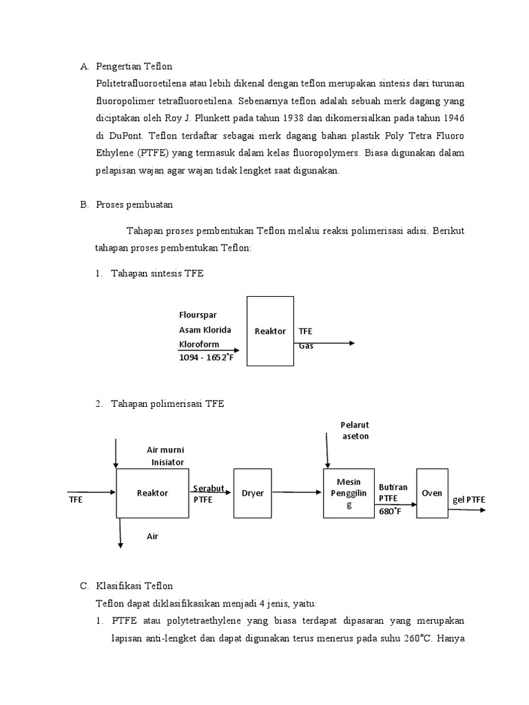 Pembentukan Teflon | PDF