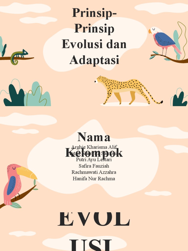 Prinsip-Prinsip Evolusi Dan Adaptasi | PDF