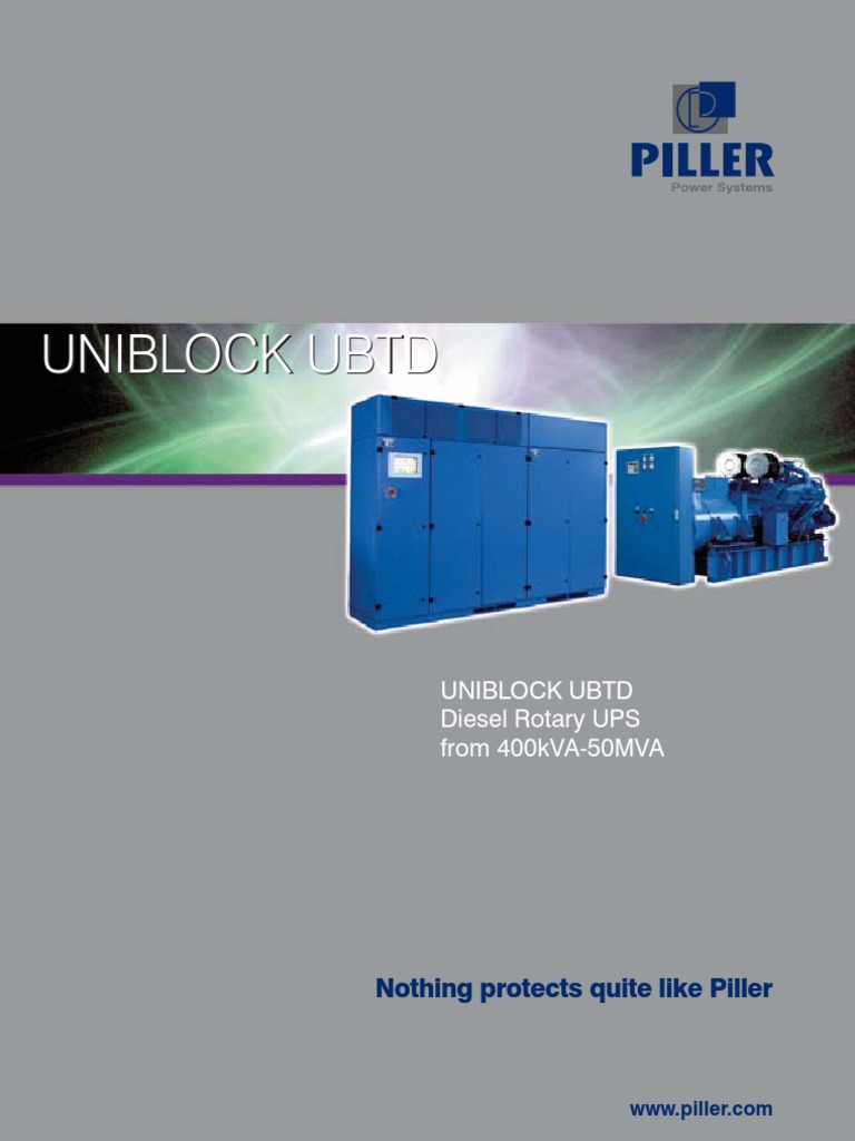 Piller Rotary Diesel Ups | PDF | Reliability Engineering | Engines