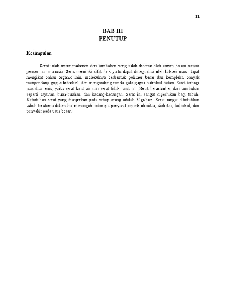 Bab III Penutup Makalah | PDF