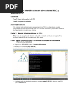 9.1.3 Packet Tracer - Identify MAC and IP Addresses | PDF | Enrutador (Computación) | Dirección IP