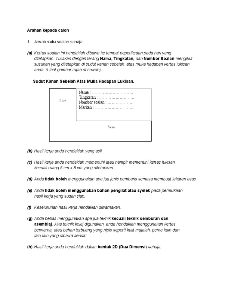 Kertas 2 PSV Form2 | PDF