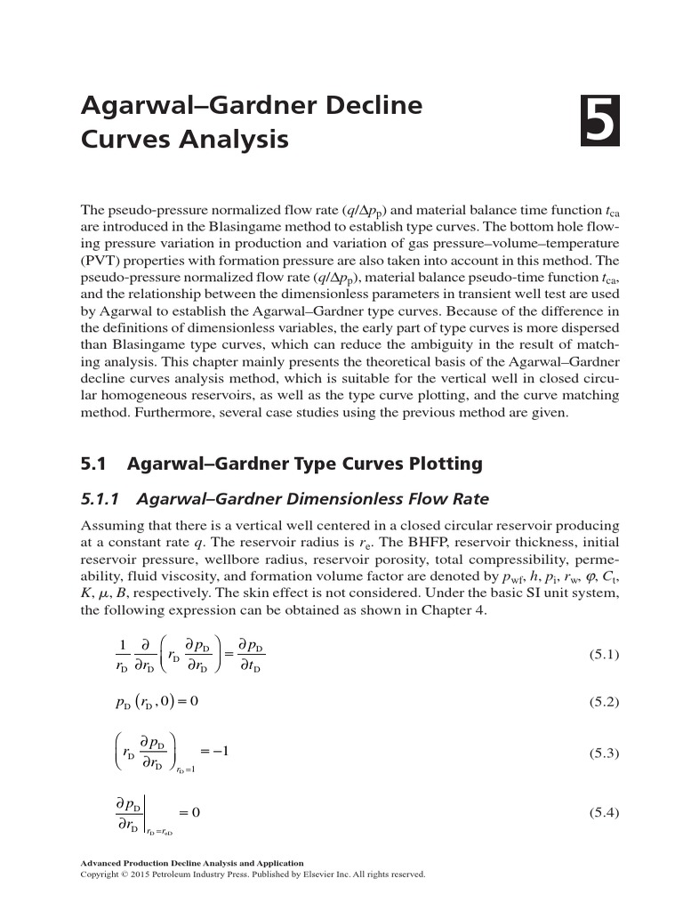 Agarwalgardner Decline Curves Analysis 2015 | PDF | Petroleum Reservoir | Viscosity