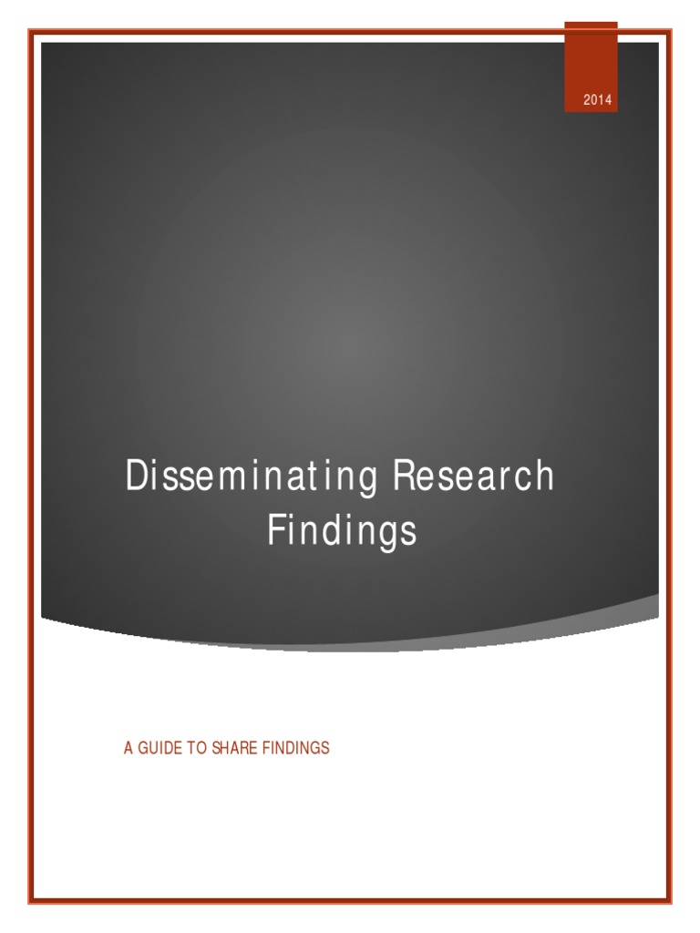 Disseminating Findings in Research | PDF | Mass Media | Public Sphere