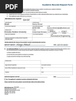 Request For Academic Records Authorization | PDF | Mail | Written Communication