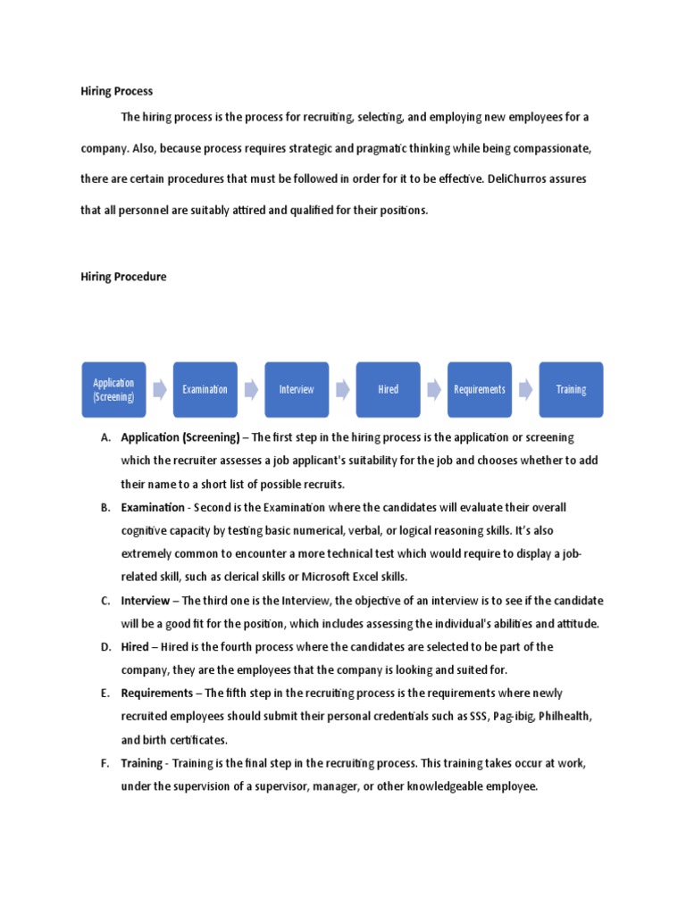 Hiring Process | PDF