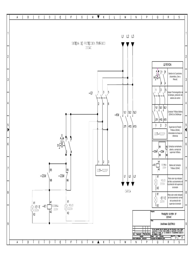 Sistema de Control 3f 220V | PDF