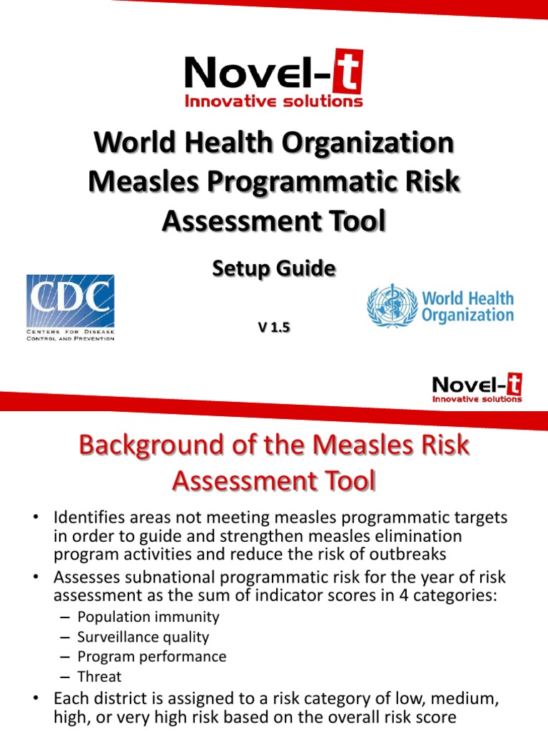 Measles Risk Assessment Tool Setup Guide V1.5 EN | PDF | Measles | Vaccines
