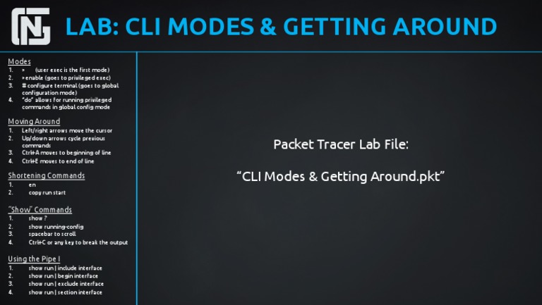 Lab 1 CLI Modes & Getting Around | PDF