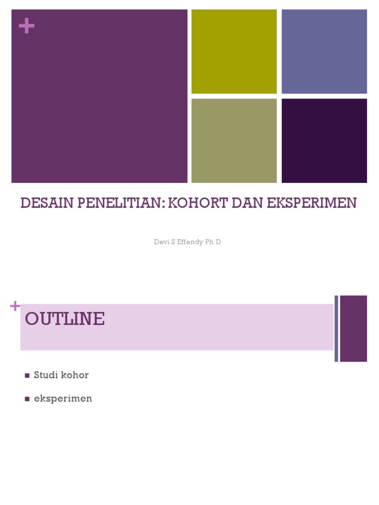 Desain Penelitian Kohort dan Eksperimen | PDF | Pengembangan Diri | Kesehatan Holistik