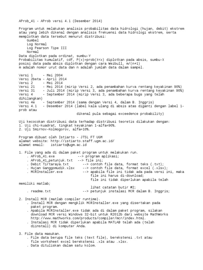 AProb 41 Petunjuk | PDF