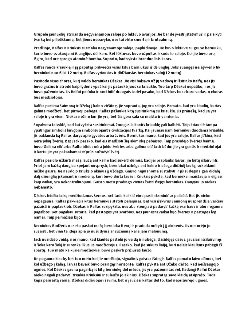 Knygos Musiu Valdovas Aprasymas | PDF