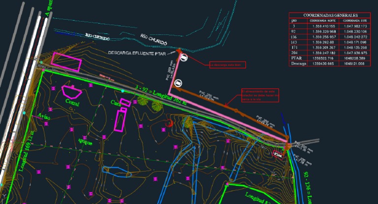 Esquema Descarga A Ptar | PDF