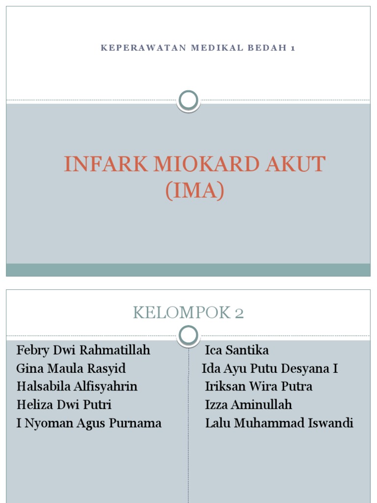 Infark Miokard Akut (Ima) | PDF