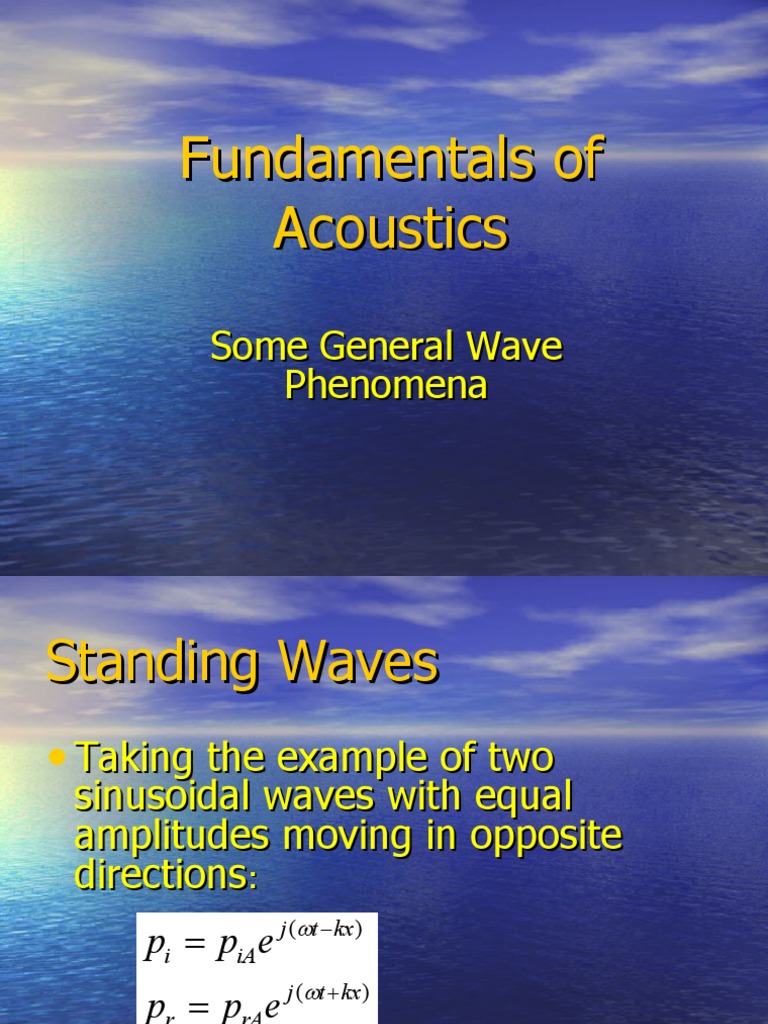 Fundamentals of Acoustics | PDF | Waves | Wave Equation