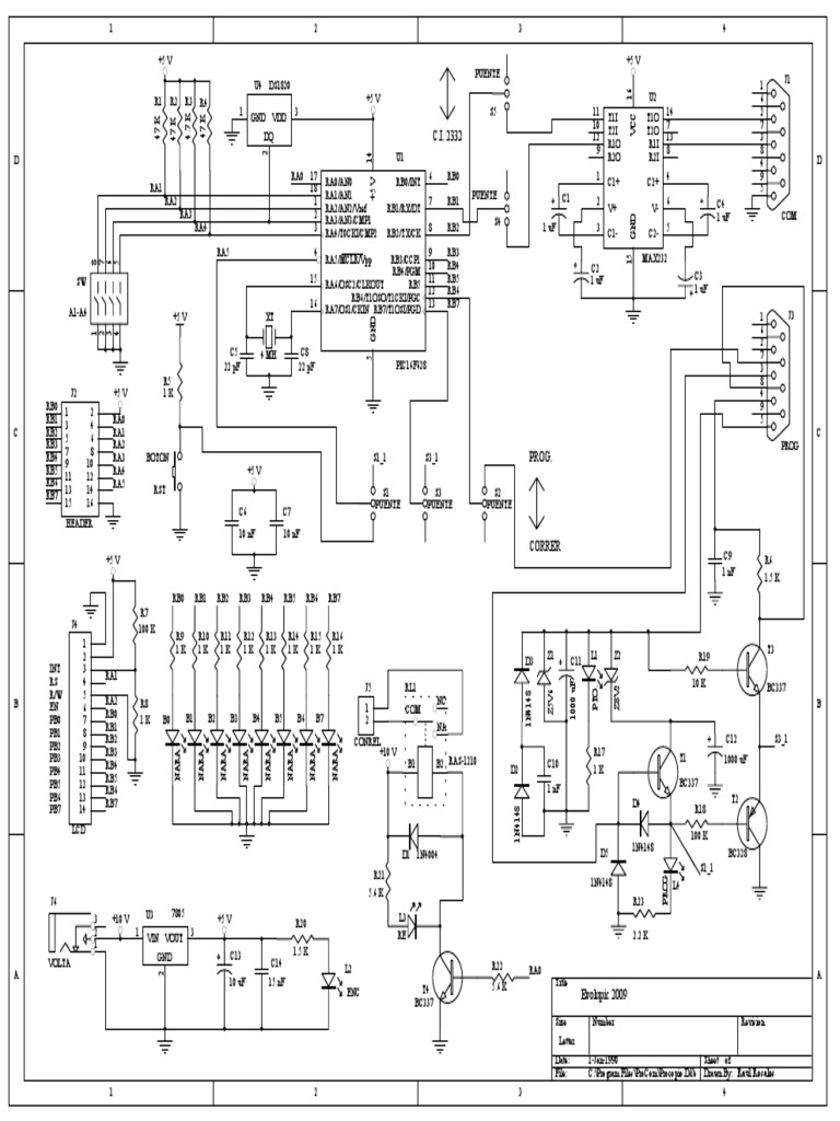 Diagrama Electronico Evolupic 2009 | PDF