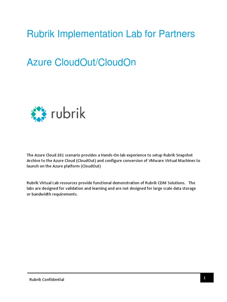 CDM and Azure Cloud Lab Manual - Simulator - 20200529 | PDF | Cloud ...