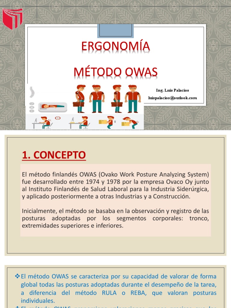 Método OWAS en Ergonomía Laboral | PDF | Seguridad y salud ocupacional