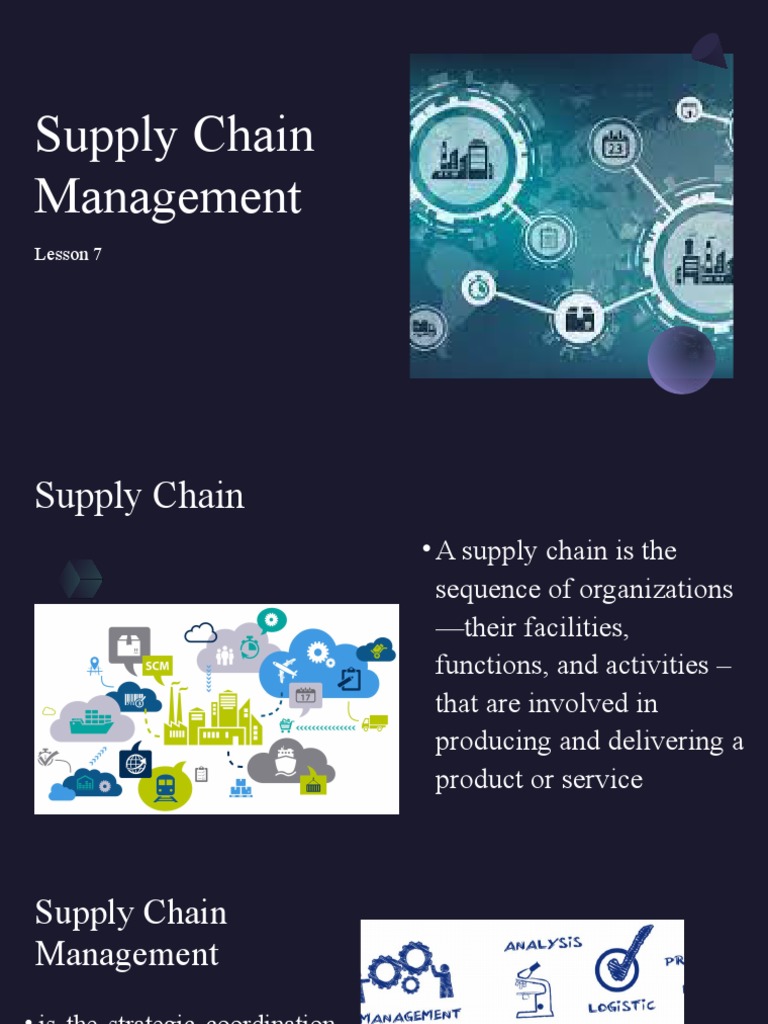 Supply Chain Management: Lesson 7 | PDF | Supply Chain | Logistics
