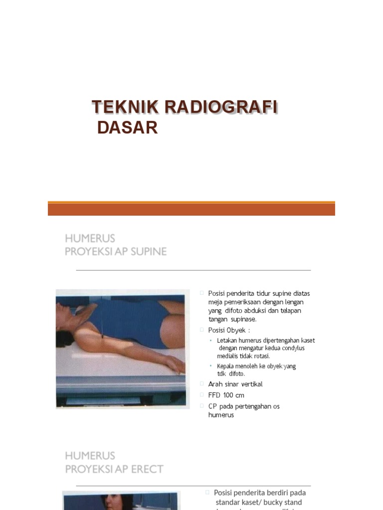 Teknik Radiografi Dasar Humerus Dan Scapula | PDF