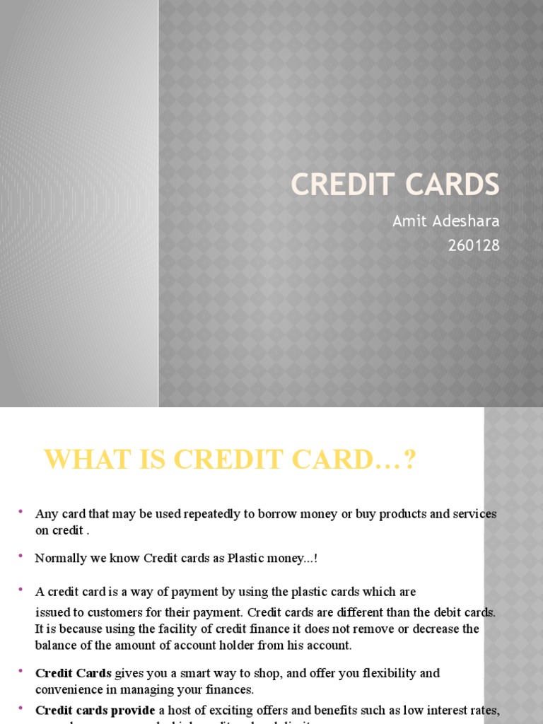 Credit Cards | PDF | Credit Card | Interest