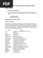 Max Payne 2 Cheat Codes Guide | PDF | Screenshot | Command Line Interface
