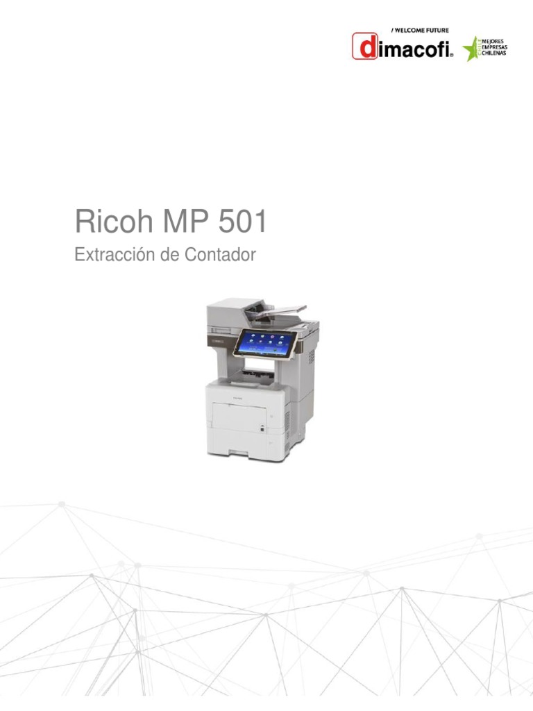 Manual Contador Ricoh MP 501 | PDF | Negocios | Finanzas y dinero