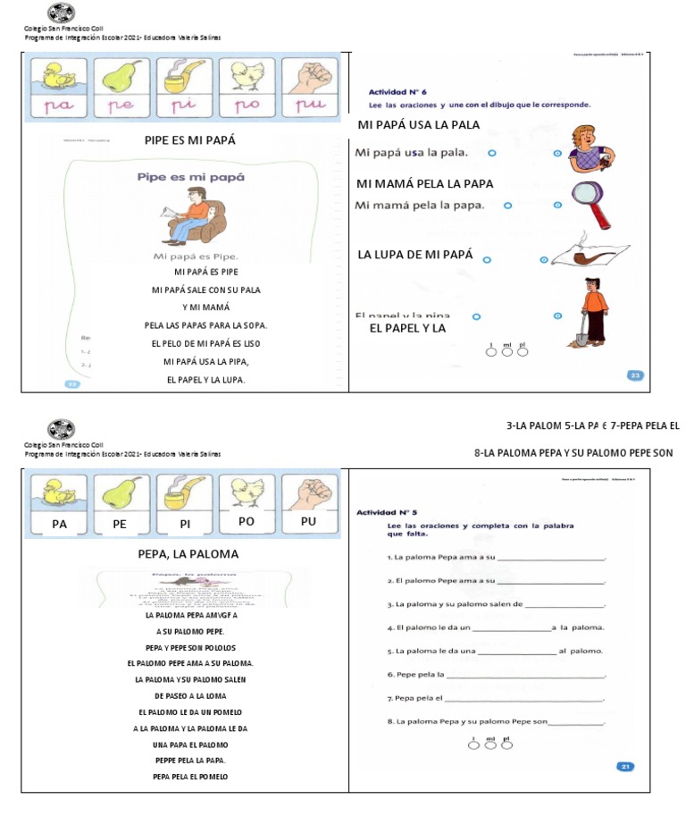 LECTURA LETRA P - Imprenta | PDF