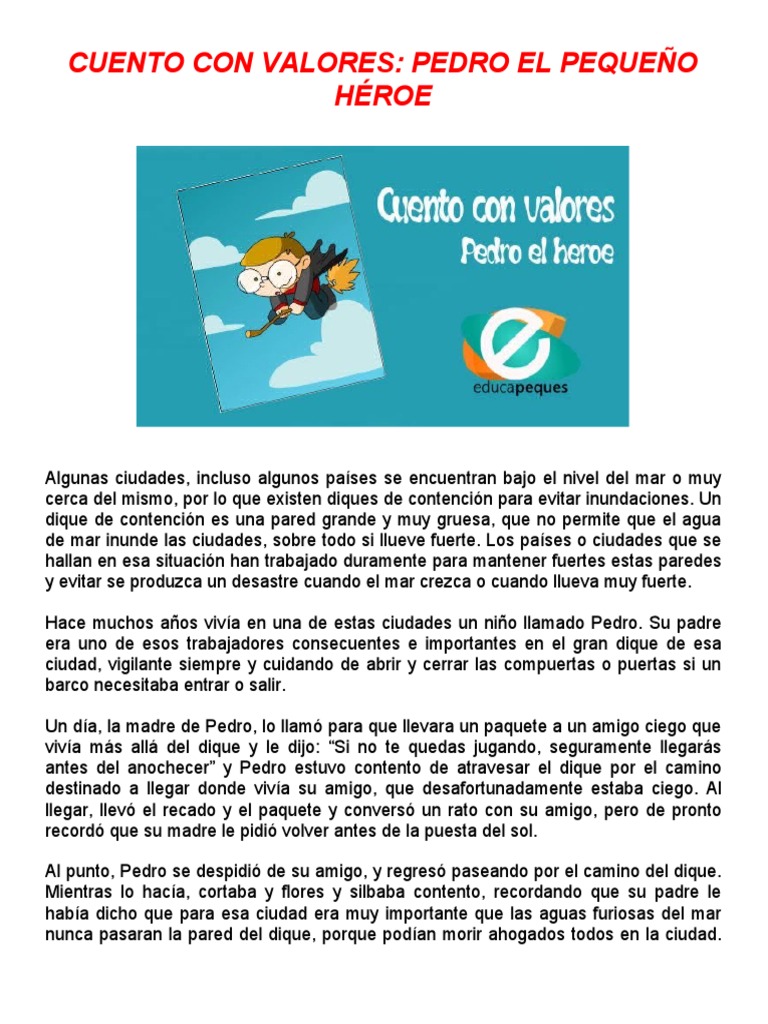 Cuento Con Valores Pdf