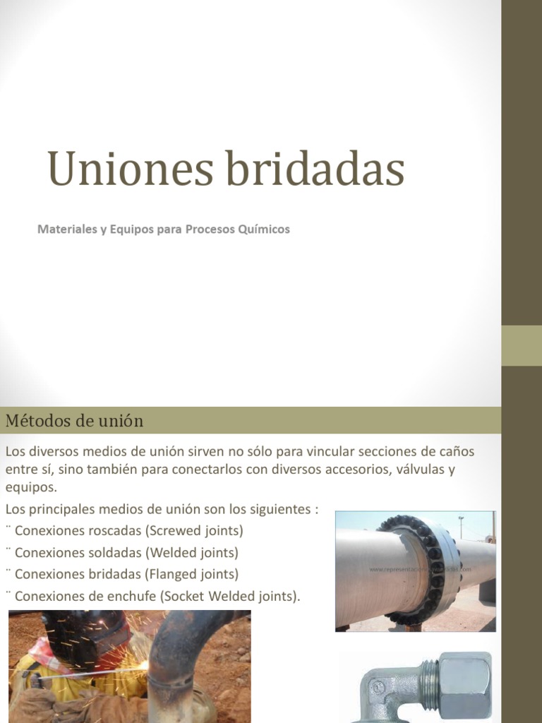 Clase 10a - Uniones Bridadas | PDF | Ingeniería mecánica | Materiales