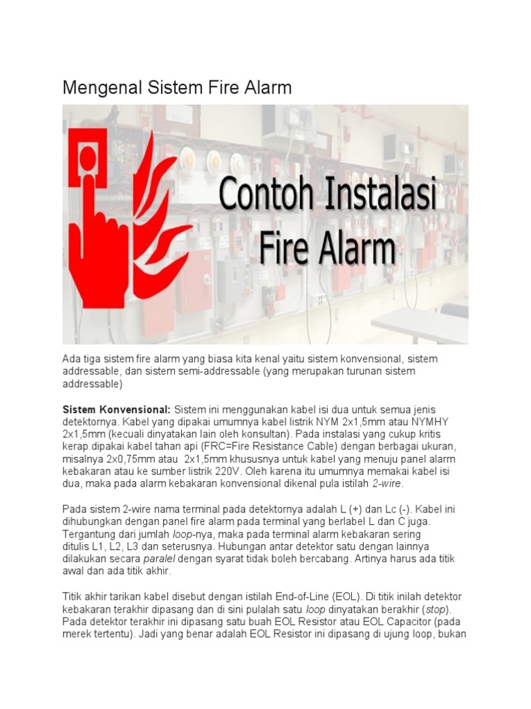 Mengenal Sistem Fire Alarm | PDF