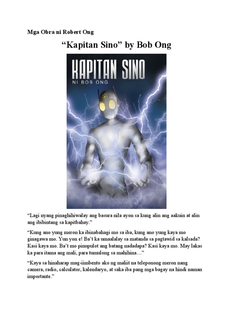 Mga Obra Ni Robert Ong | PDF