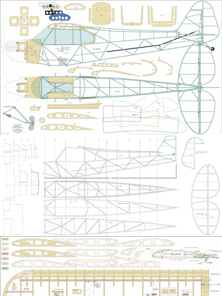 Piper J3 Cub Dimensions and Plans | PDF