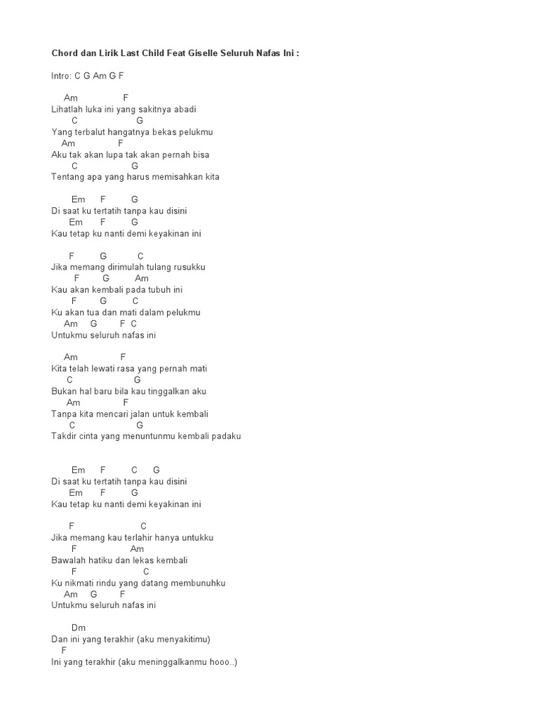 Kumpulan Chord Gitar | PDF | Seni & Disiplin Bahasa | Puisi