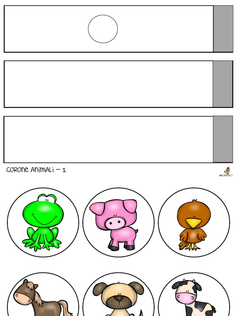 Attività A Stazioni Animali Colori Numeri | PDF