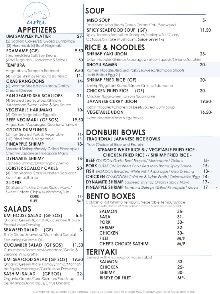 Umi Dinner | PDF