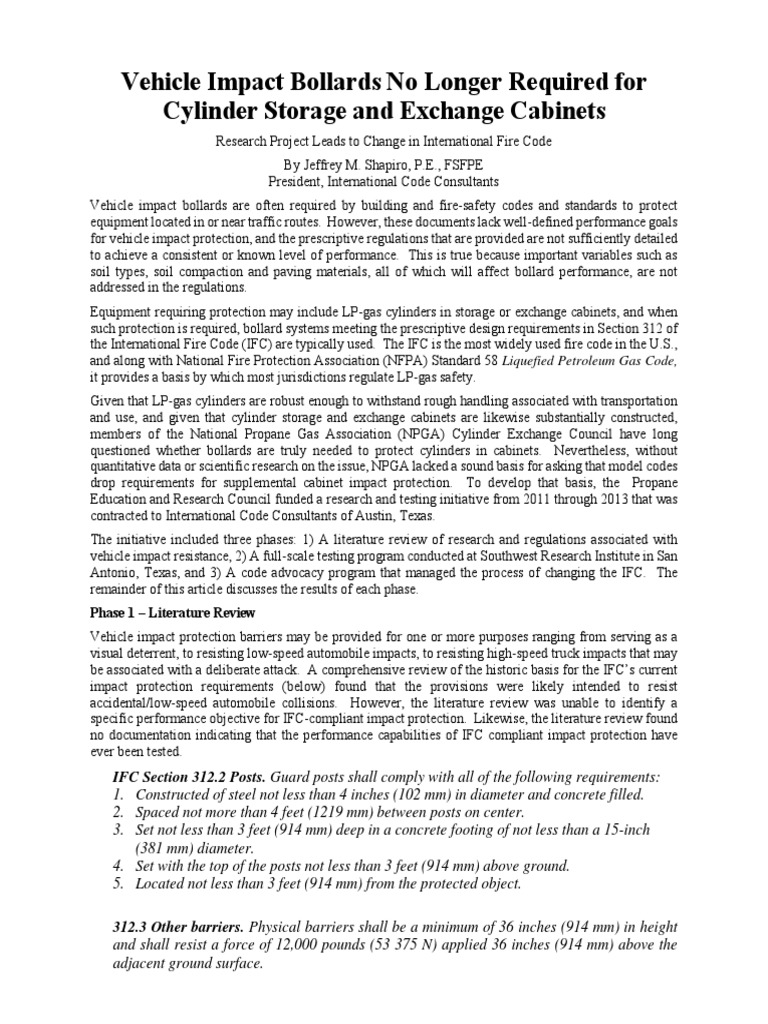 Vehicle Impact Protection Research | Download Free PDF | Fire Safety ...